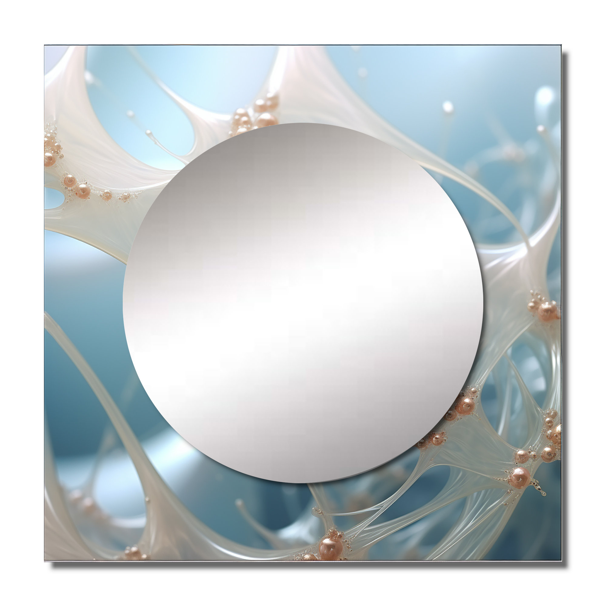 Design Art Exquisite Pearl Core Silver Designs I - Abstract Landscape ...
