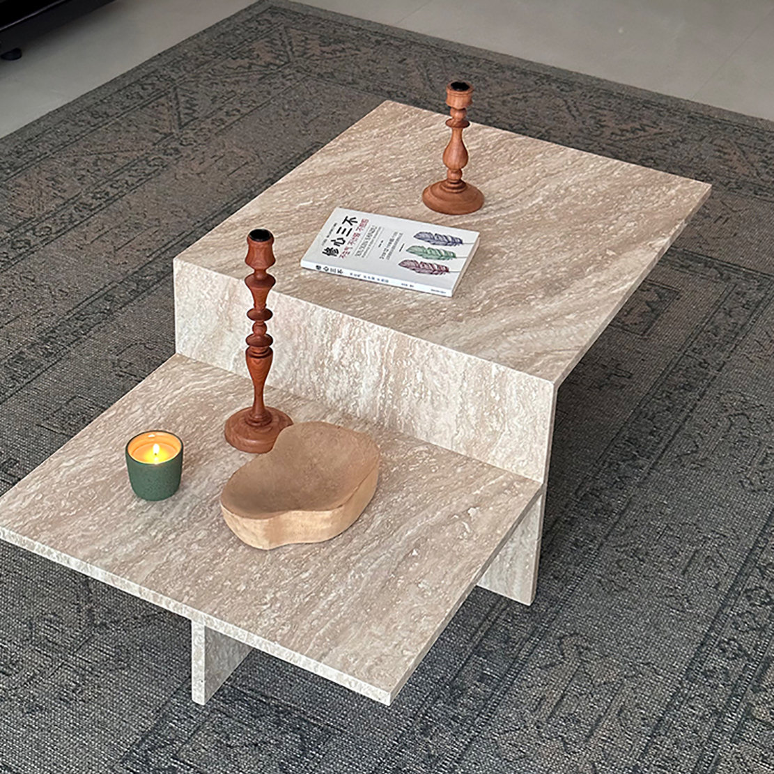 Aurora Craft Ins Wabi-Sabi Natural Cave Stone Coffee Table Coffee Table ...