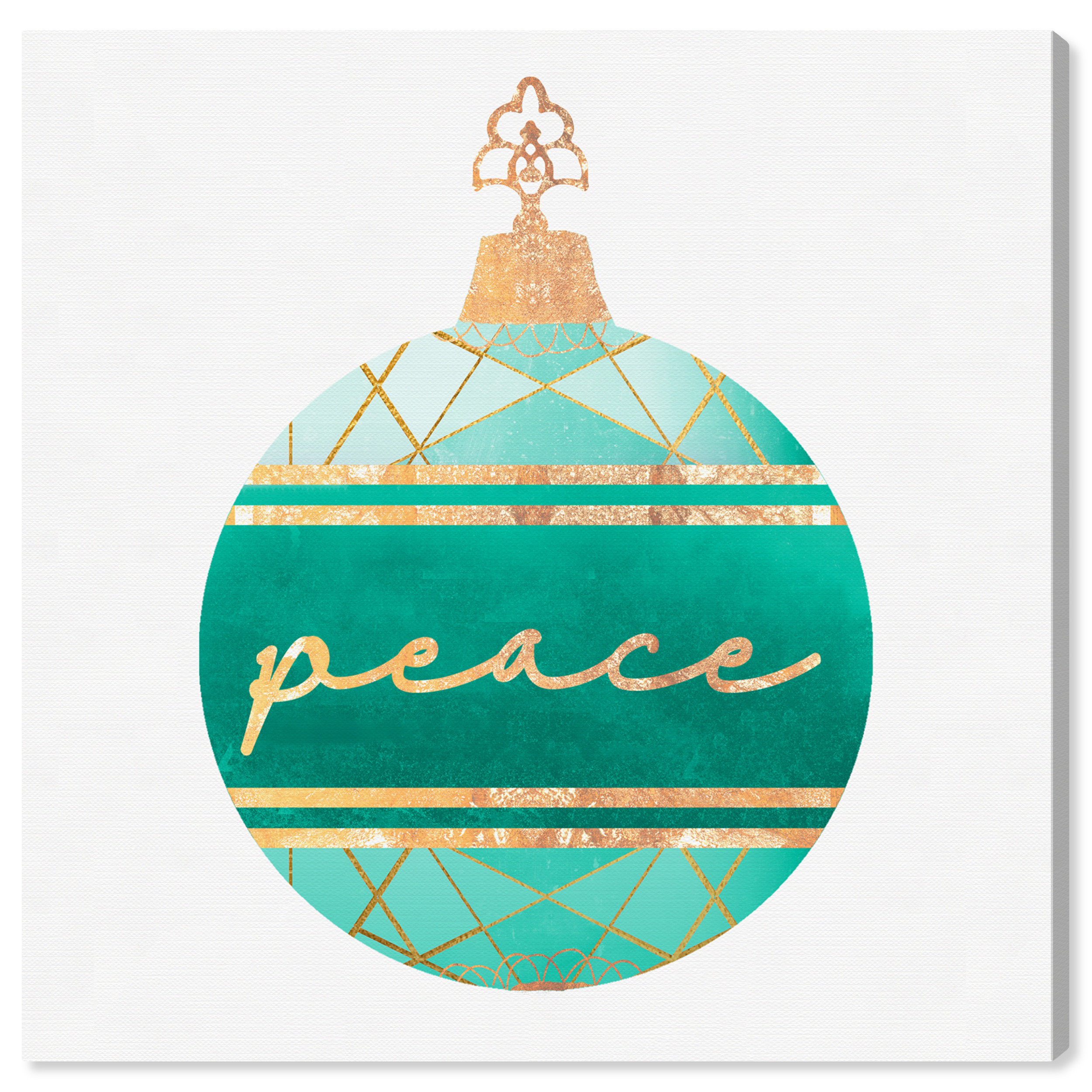 The Holiday Aisle® Holiday and Seasonal Jade Geo Ornament Modern Green ...