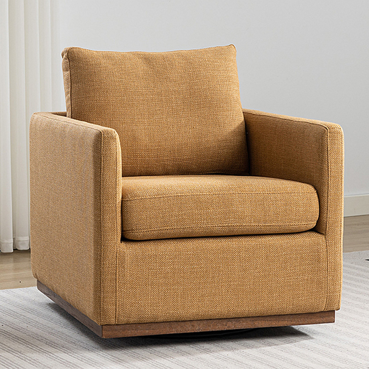 Latitude Run® Mosetta Modern Swivel Accent Chair Armchair Bedroom Guest ...