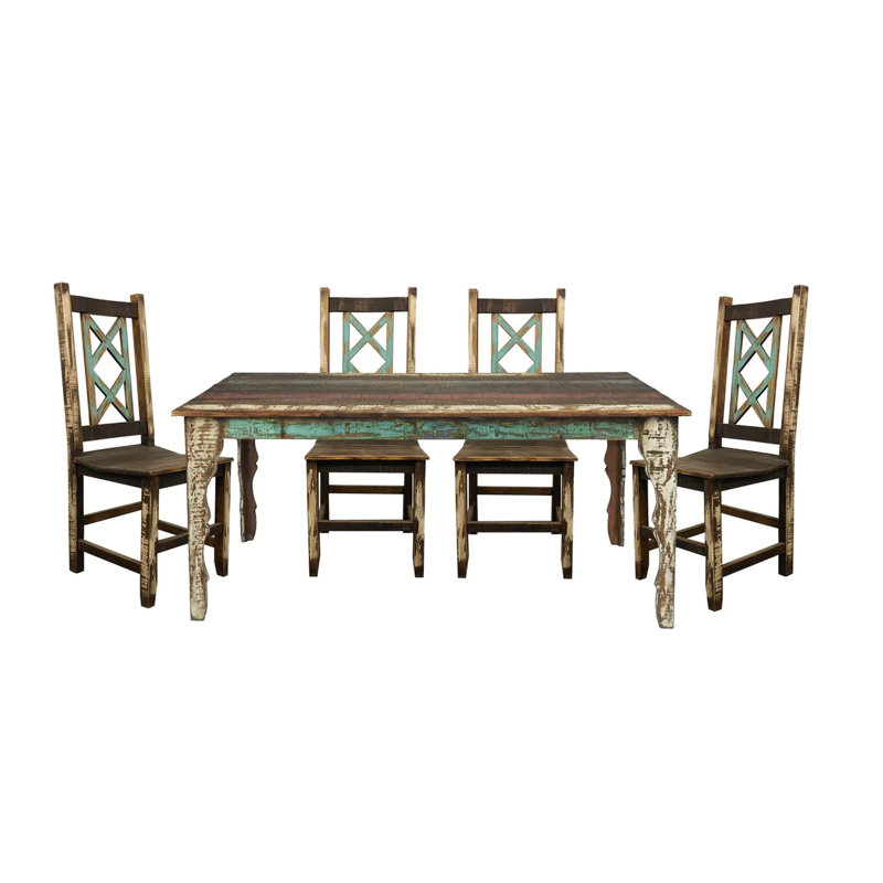 Loon Peak® Dilks 72" Solid Wood Dining Table | Wayfair