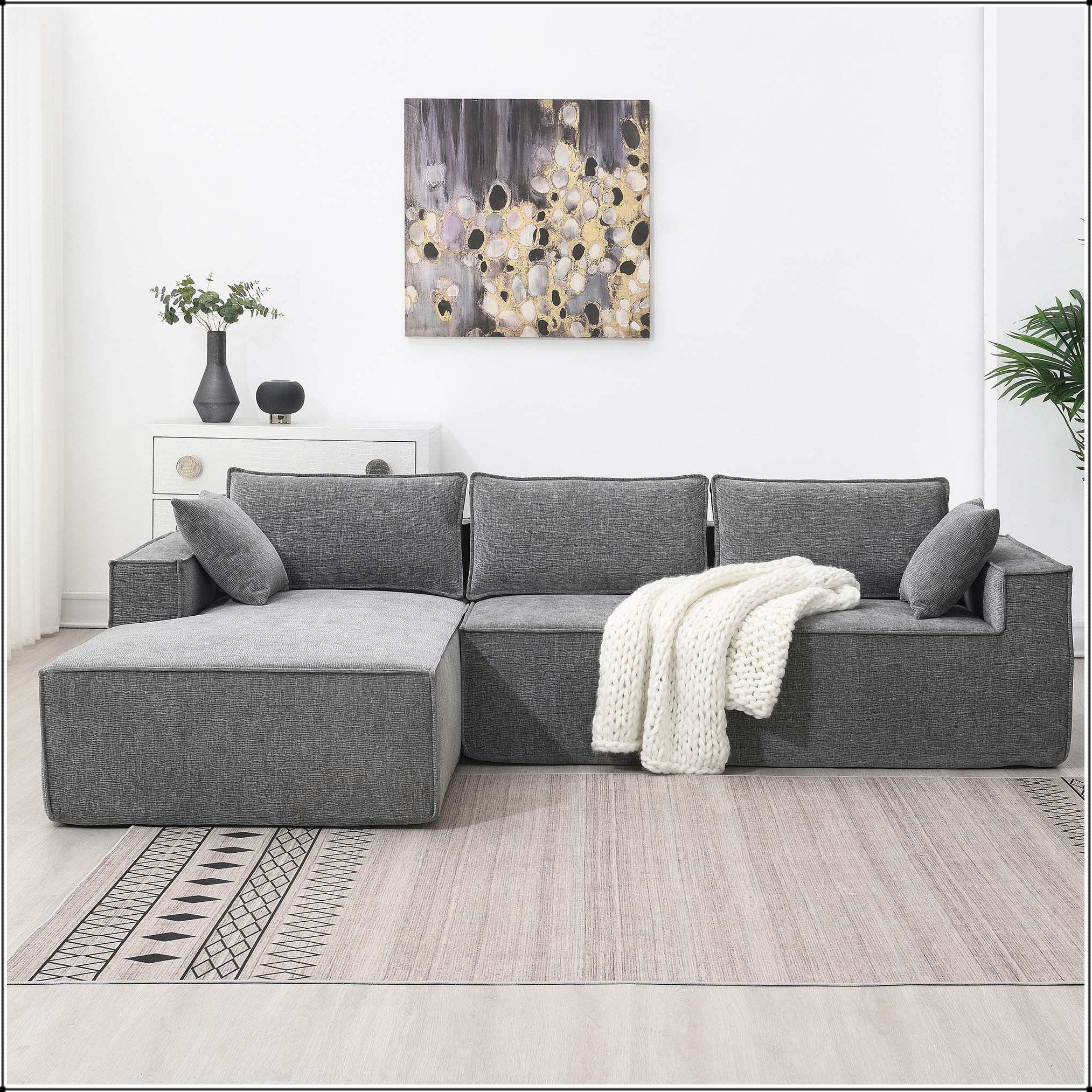 Latitude Run® Minimalist Modular Sofa with Supreme Comfort and ...