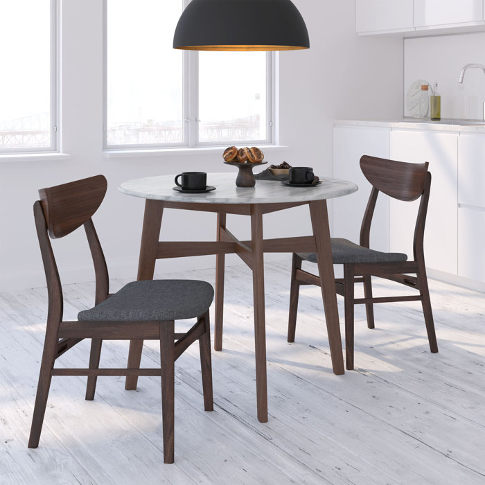 Wade Logan® Atahan Round Solid Wood Base Dining Table & Reviews | Wayfair