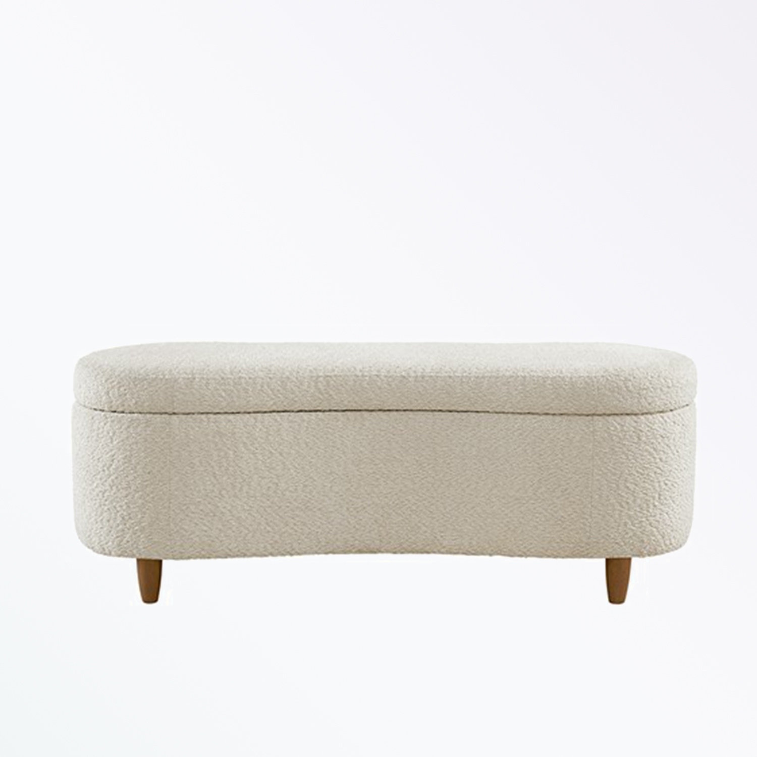Hokku Designs Boucle Flip Top Storage Bench | Wayfair