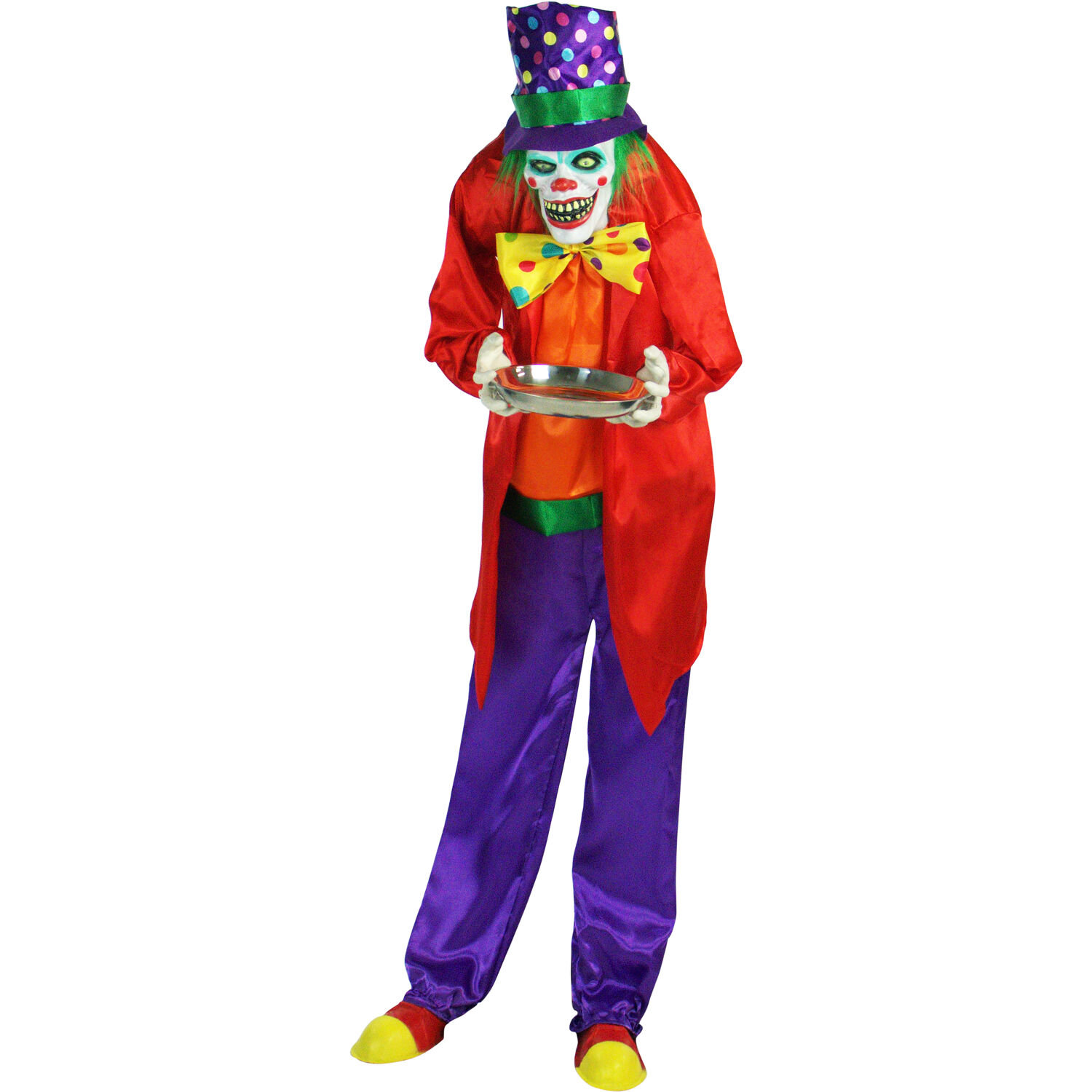 The Holiday Aisle® Life-Size Animatronic Clown with Lights and Sound ...