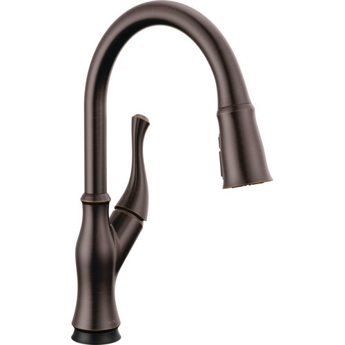 Delta Ophelia Pull Down Sprayer Touch Kitchen Sink Faucet, Touch ...