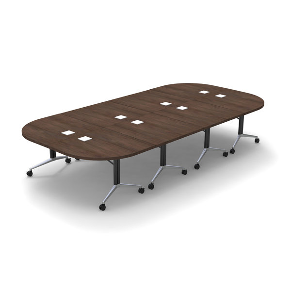 The Twillery Co.® Albin 12 Person Conference Meeting Tables with 12 ...