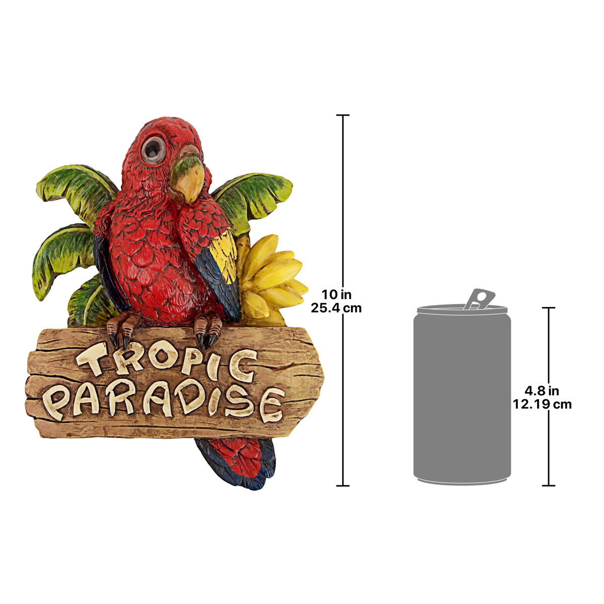 Design Toscano Tropic Parrot Paradise Wall Sculpture & Reviews | Wayfair
