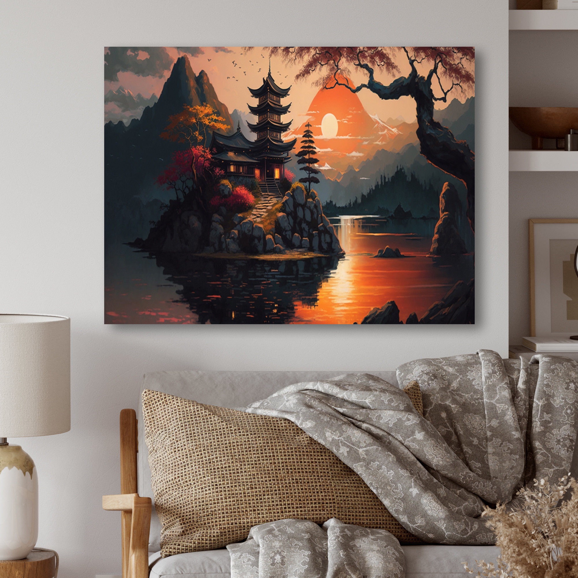 Wildon Home® Architectural Building on Island Landscape II - Print on ...