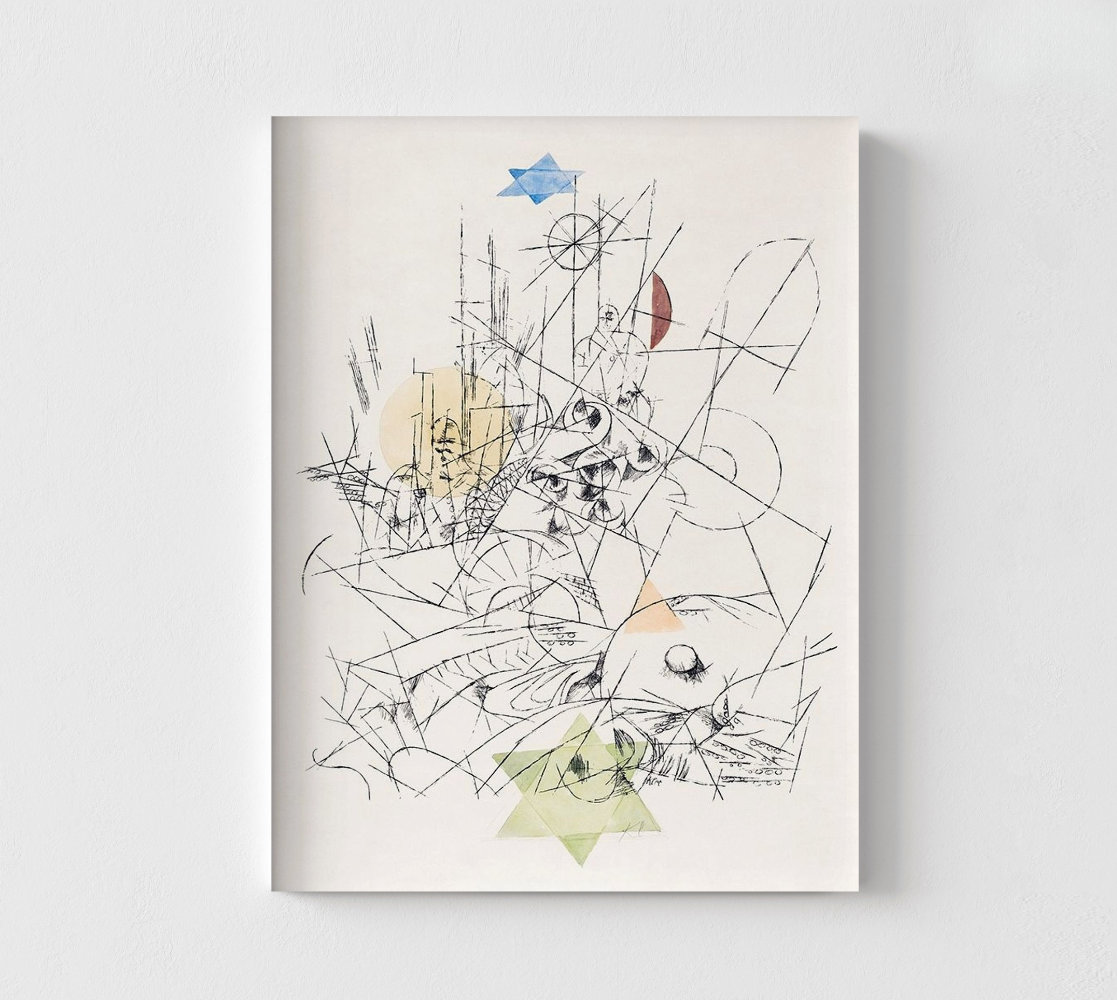 WeFrameArt Hope And Destruction And Paul Klee, Line Artwork Poster ...