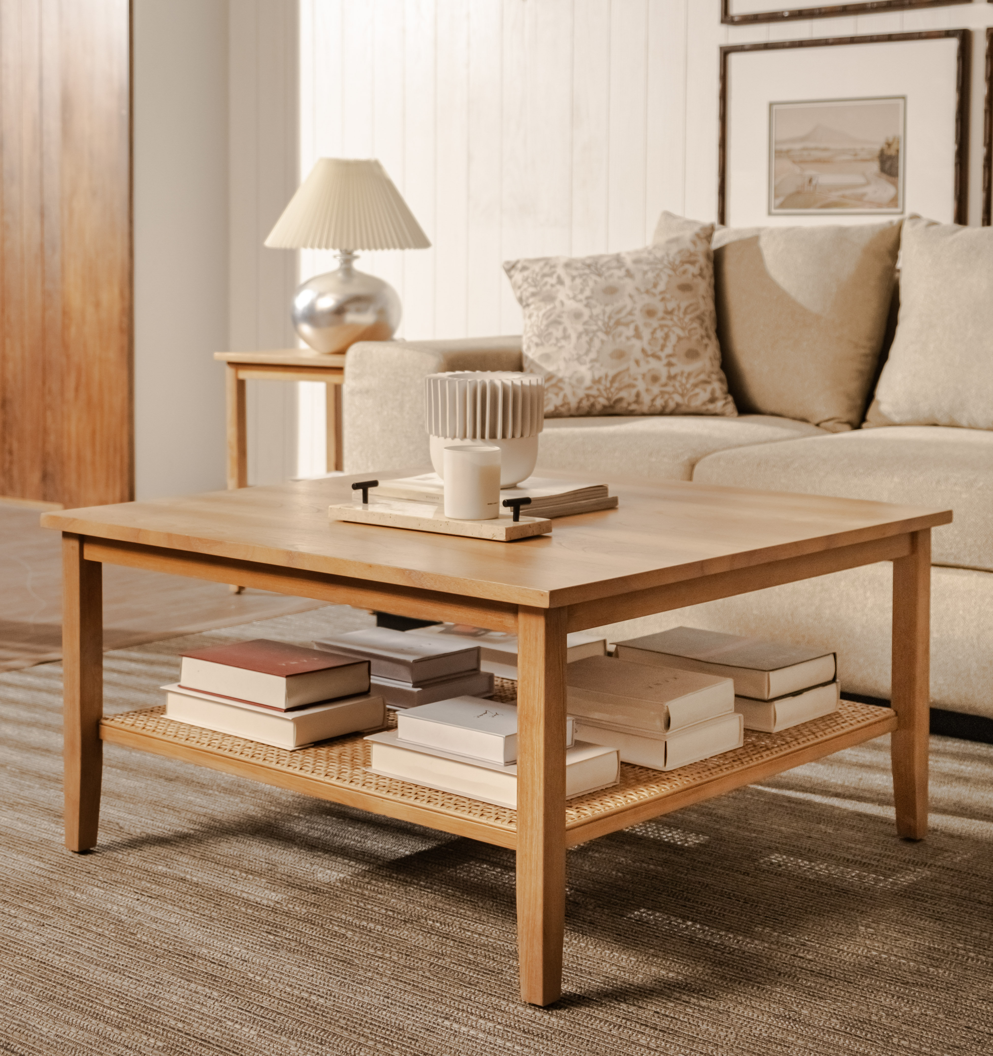 Casewood Studios Liora - Square Rattan Coffee Table | Wayfair