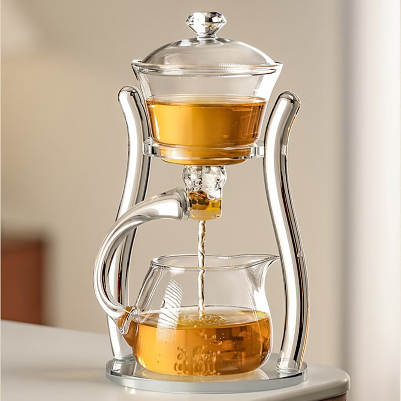 House of Hampton® Glass Automatic Magnetic Teapot Set | Wayfair