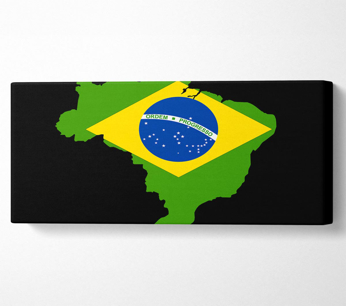 Happy Larry Brazillian Flag Map - Wrapped Canvas Art Prints | Wayfair.co.uk