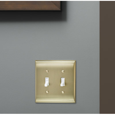 Amerock Candler 2-Gang Toggle Light Switch Wall Plate & Reviews | Wayfair