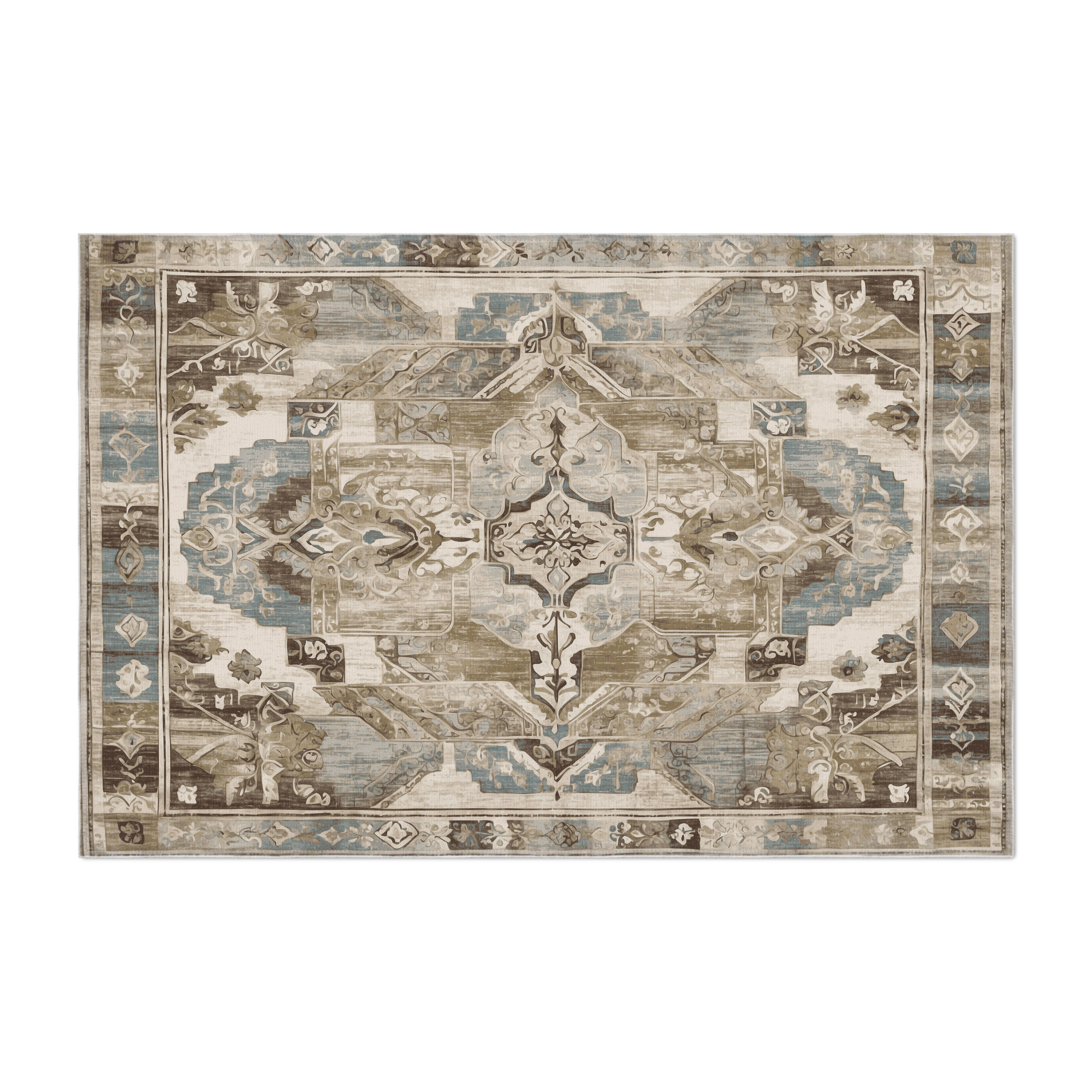 Bungalow Rose Golden Traces Indoor And Outdoor Area Rug | Wayfair