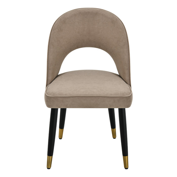 Everly Quinn Louis Velvet Upholstered Side Chair & Reviews | Wayfair