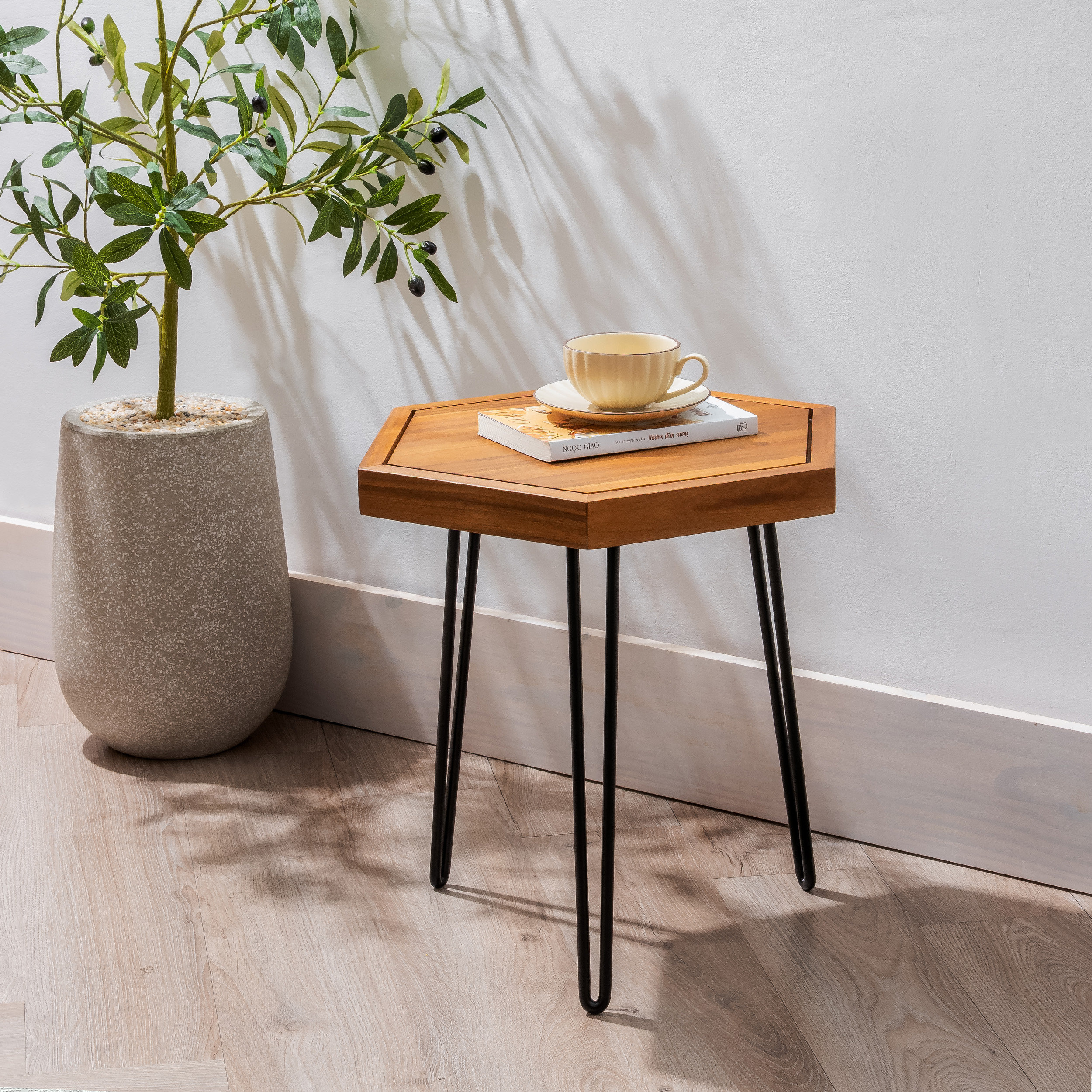 17 Stories Hexagon Side Table & Reviews | Wayfair