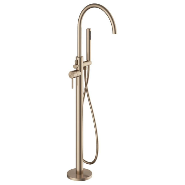 WhiteStone 1 Handle Floor Bath Shower Mixer Bath Filler with Diverter ...