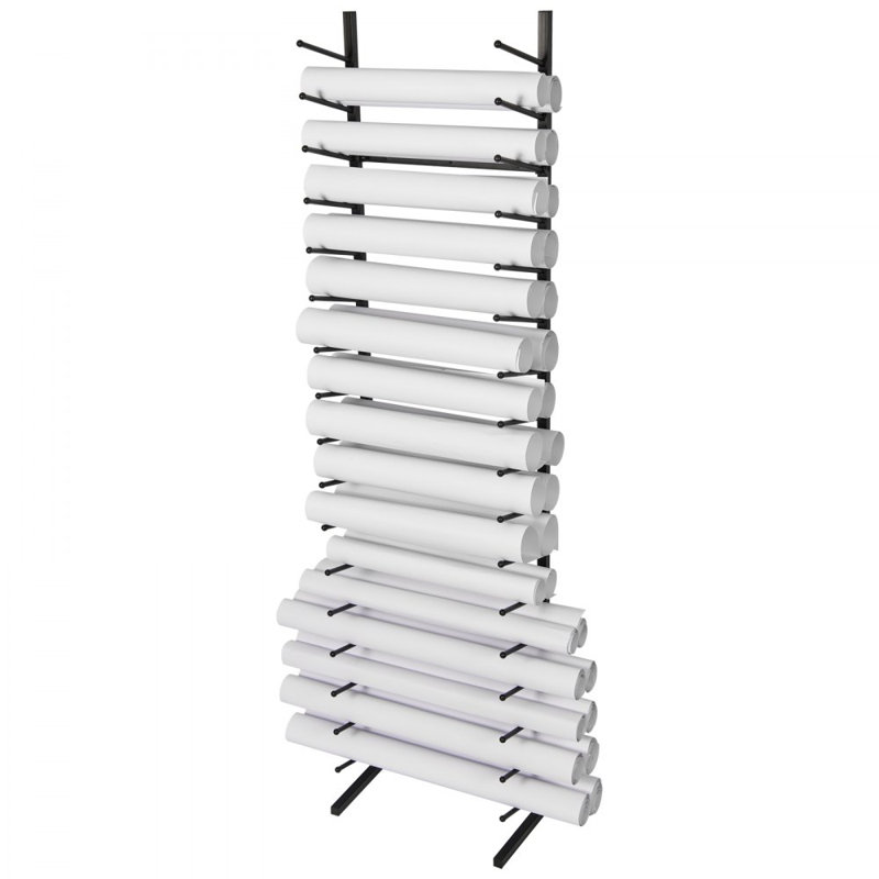 Rebrilliant Blueprint Storage Rack Vertical Hanging Poster Display Rack ...