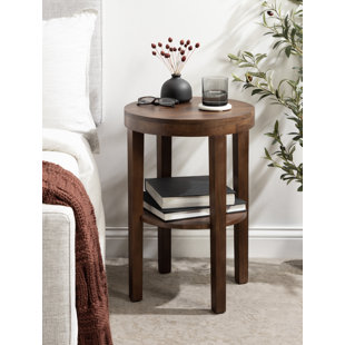 Solid Wood End & Side Tables You'll Love | Wayfair