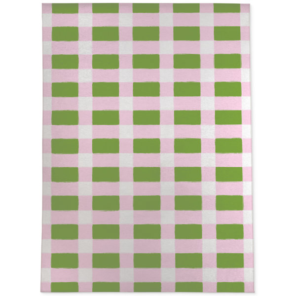 Ebern Designs Gingham Rug | Wayfair