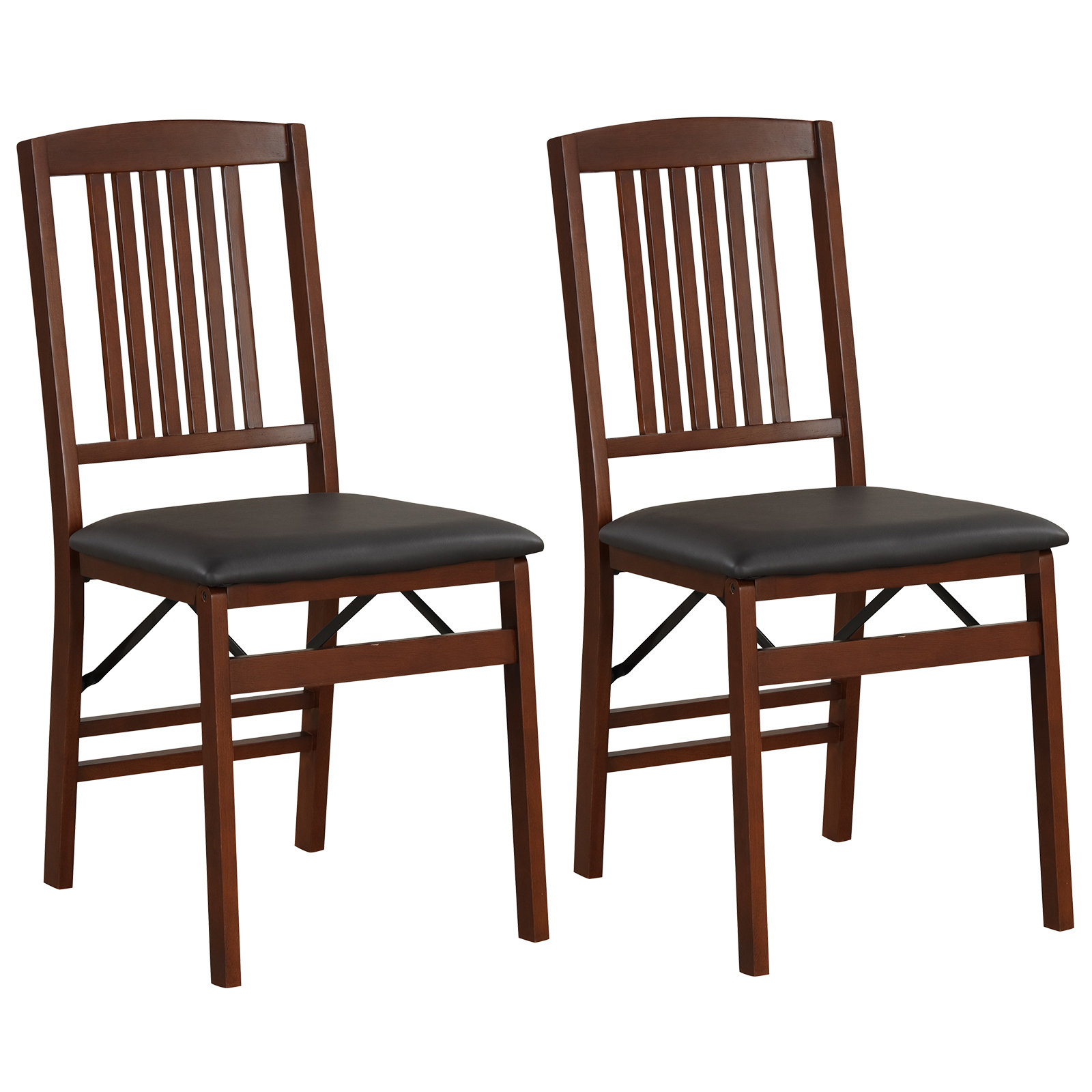 Winston Porter Folding Dining Chair Armless Kitchen Dining Room Chairs ...