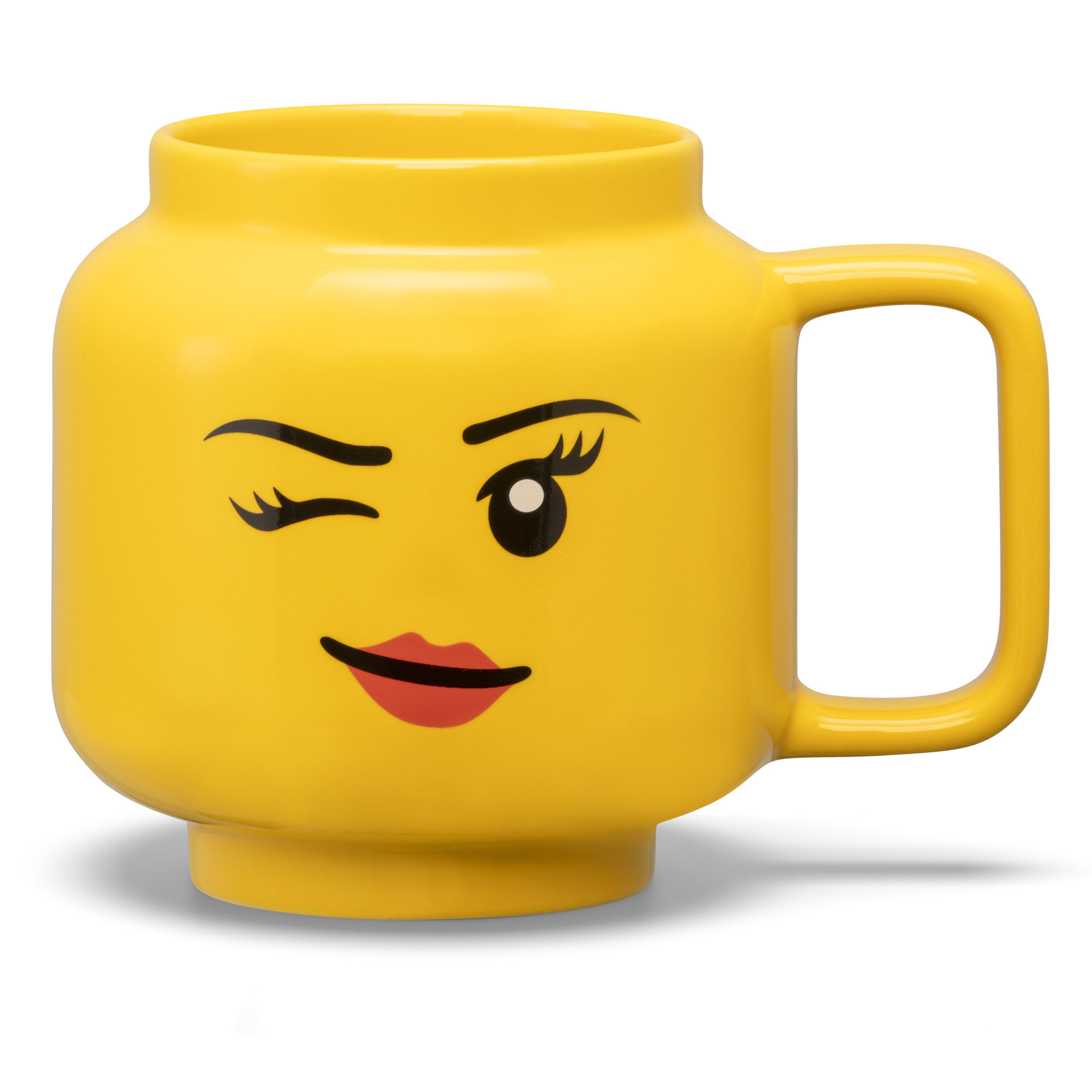 LEGO: Ceramic Mug Large - Winking Girl- 17.9oz (530 mL), Classic Yellow ...