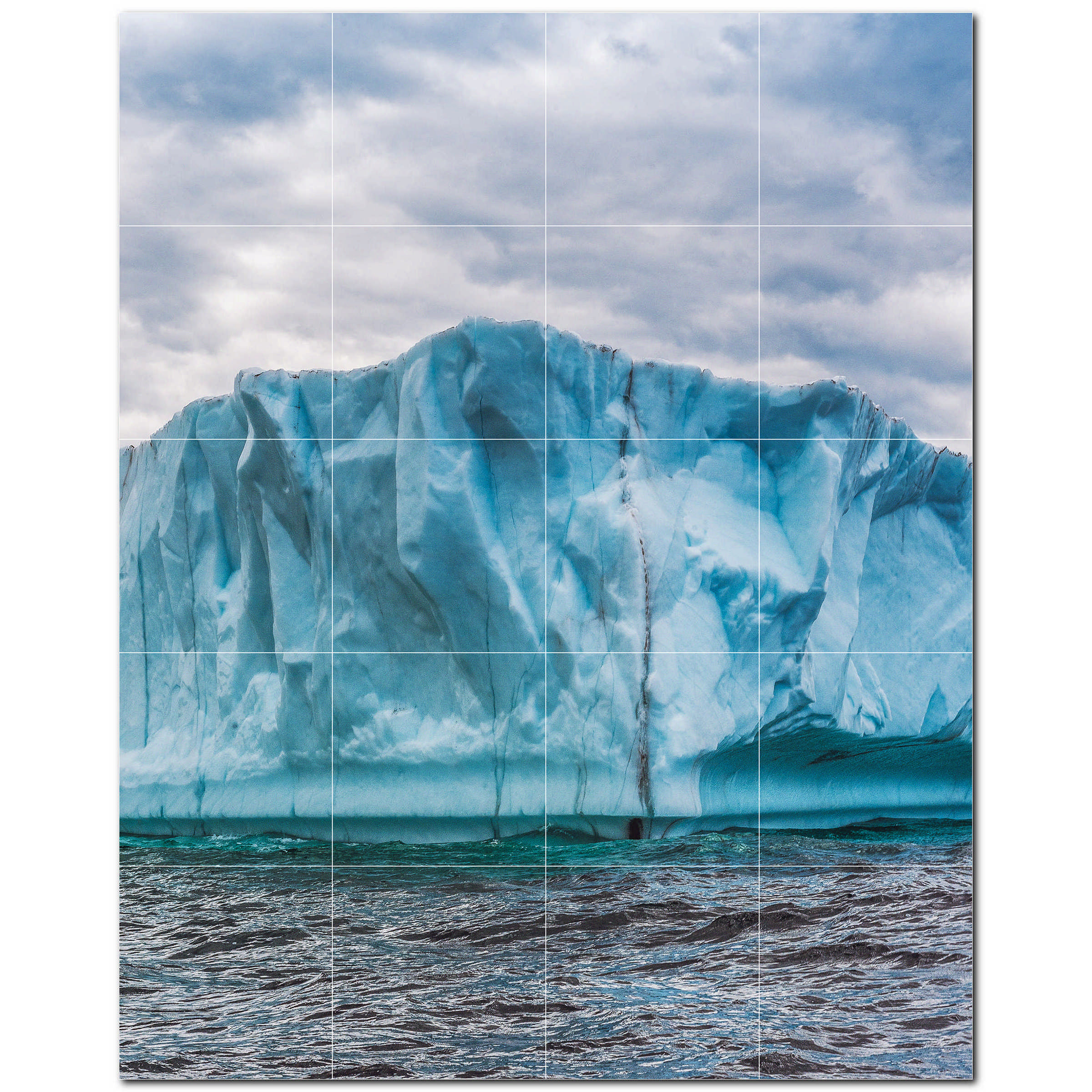 Picture-Tiles.com Glacier Photo 6'' x 6'' Satin Ceramic Decorative ...