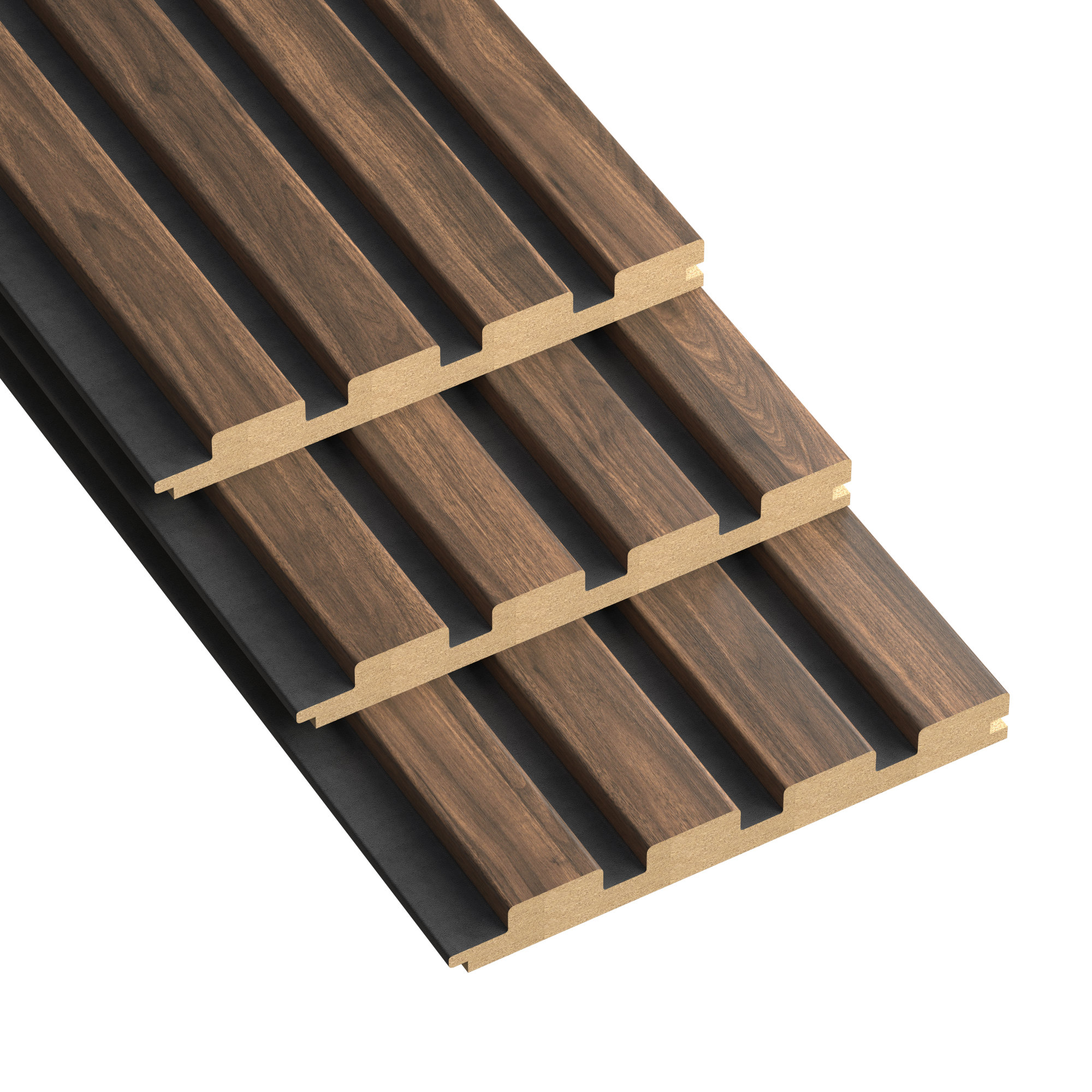 e-Joy 104” L 3D Slat Wood Wall Panels with Black Gap – Shiplap Wall ...