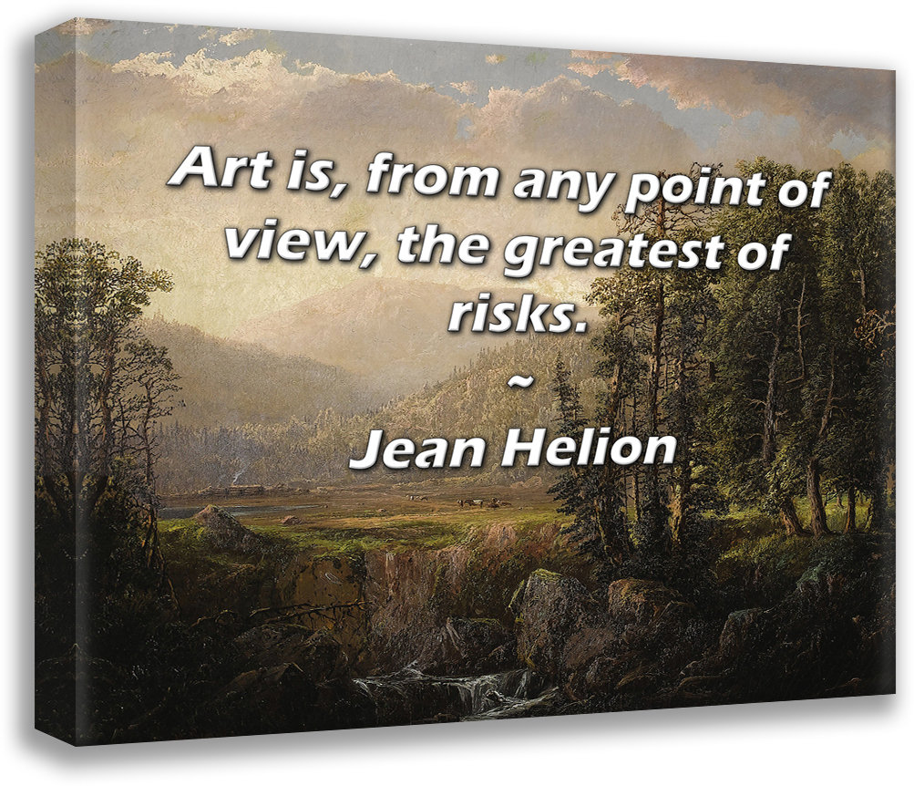 Astoria Grand Gallery Wrapped Canvas By Jean Helion: "Art is, from any ...