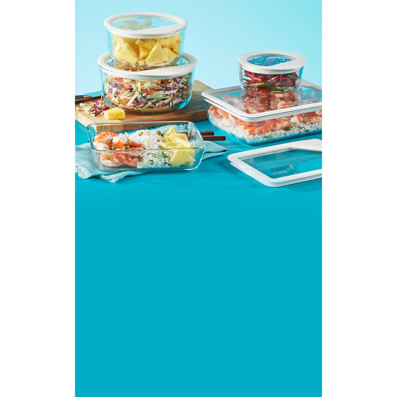 Pyrex Ultimate Glass Food Storage Container - Set of 5 & Reviews | Wayfair
