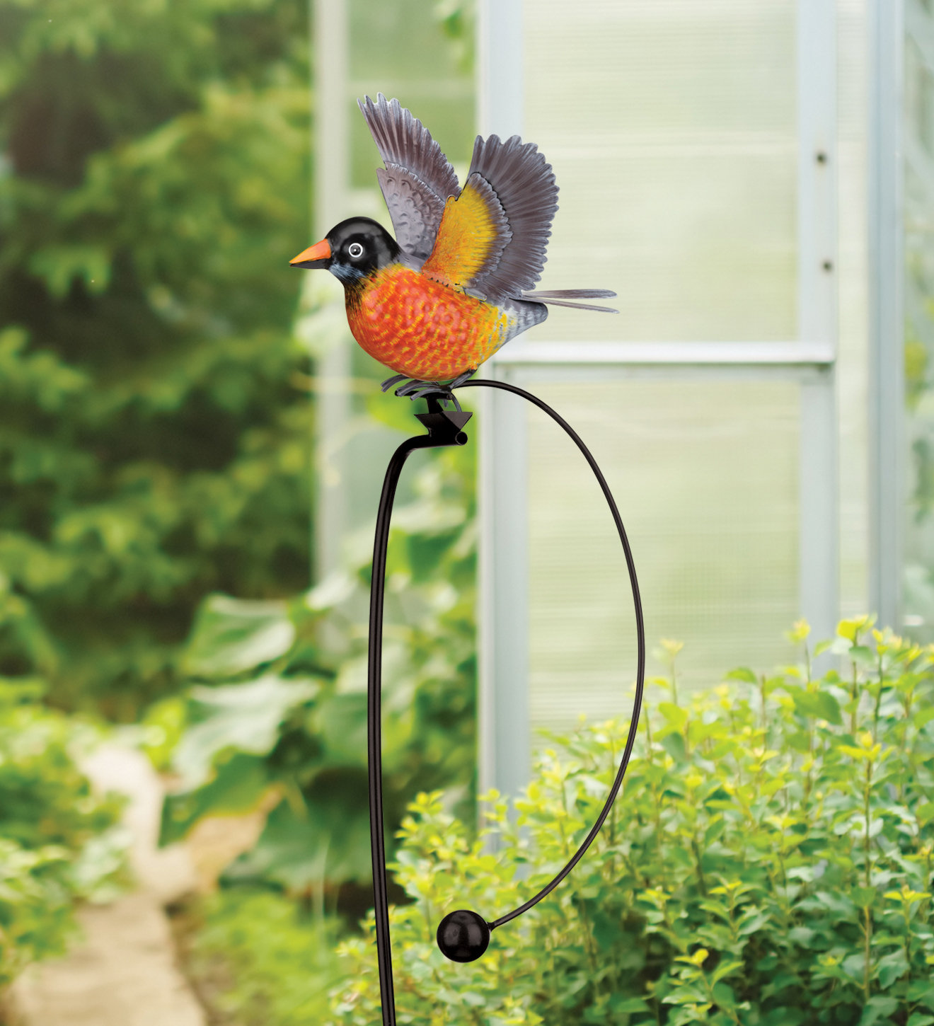 Regal Art & Gift Rocker Bird Stake - Robin - Wayfair Canada