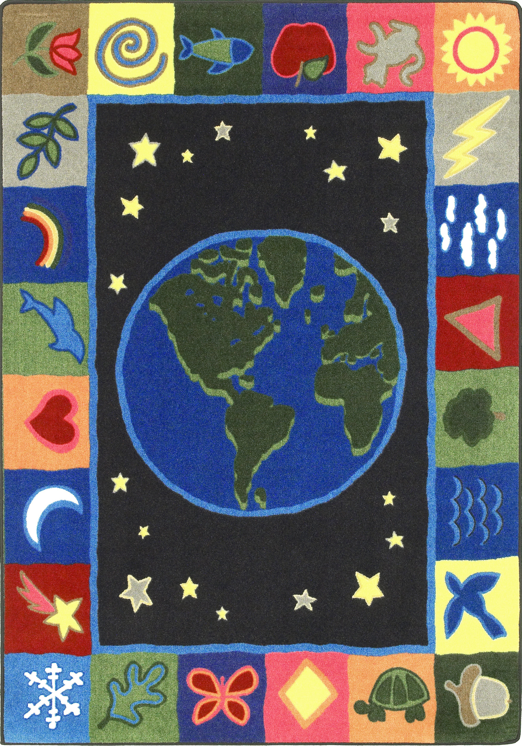 Joy Carpets Educational Earthworks Multicolor by Joy Carpets Area Rug ...