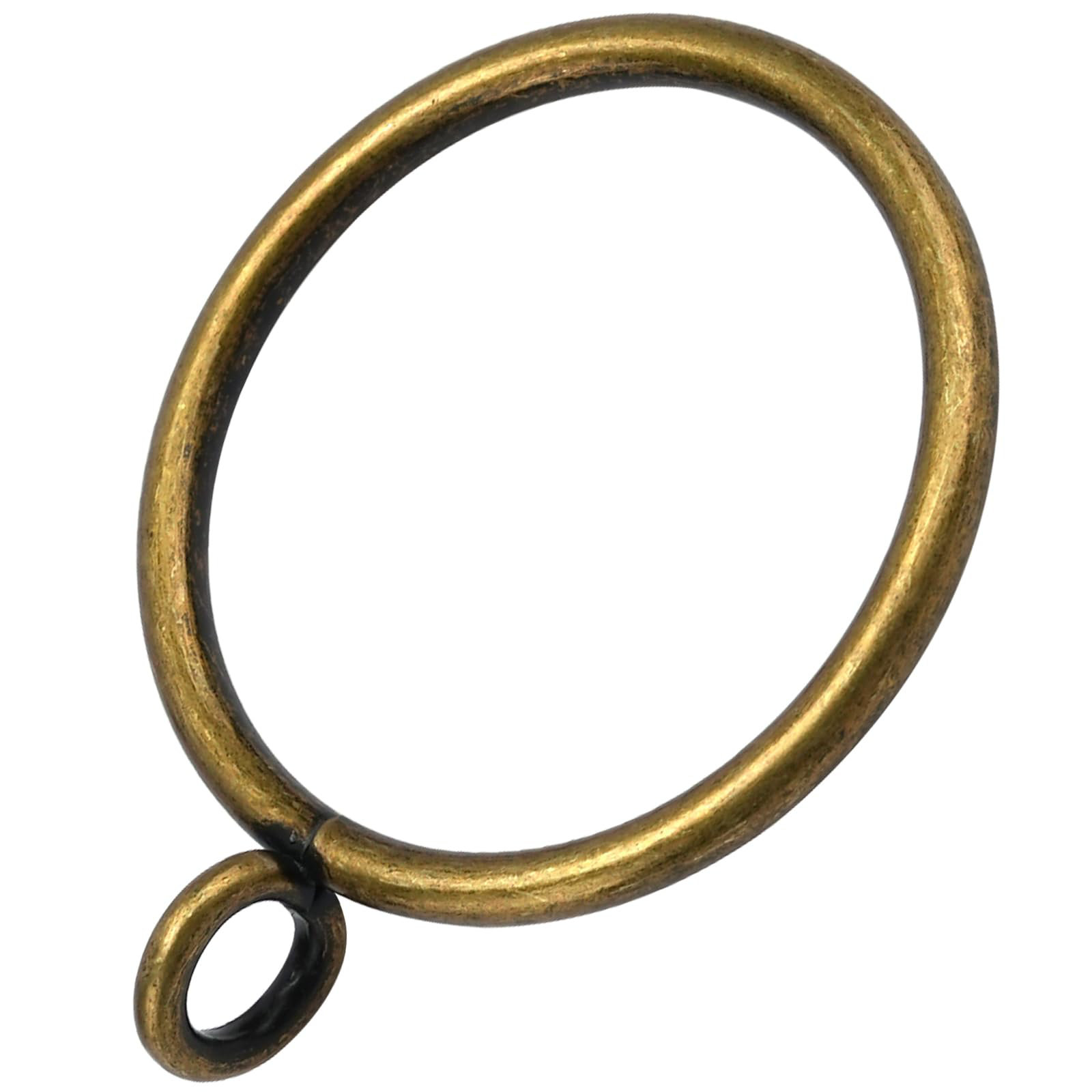 LEERWEI 44 Pack Curtain Rings With Eyelets, Metal Drapery Rings For ...
