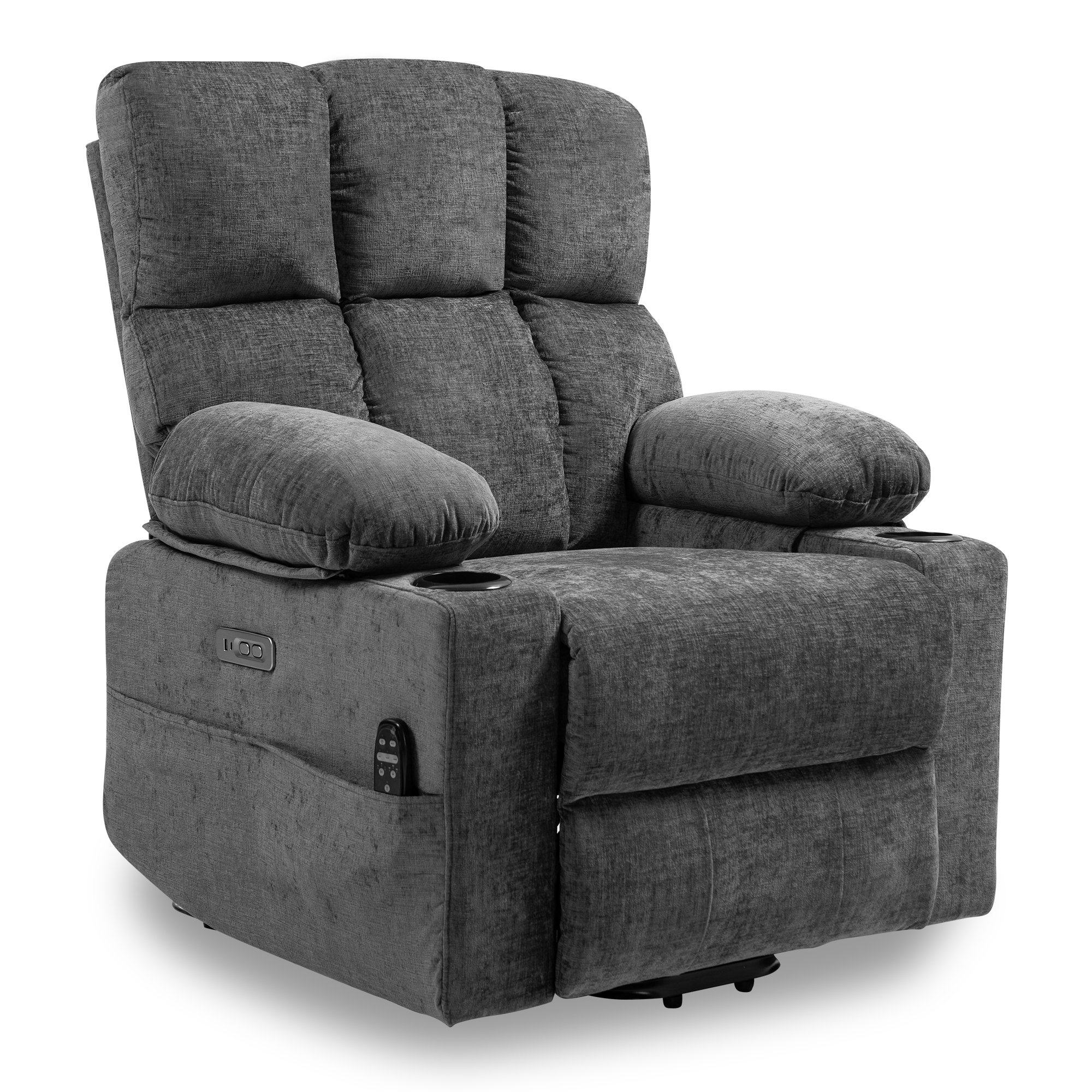 Latitude Run® Lawrence Electric Power Recliner Chair with Heat and ...