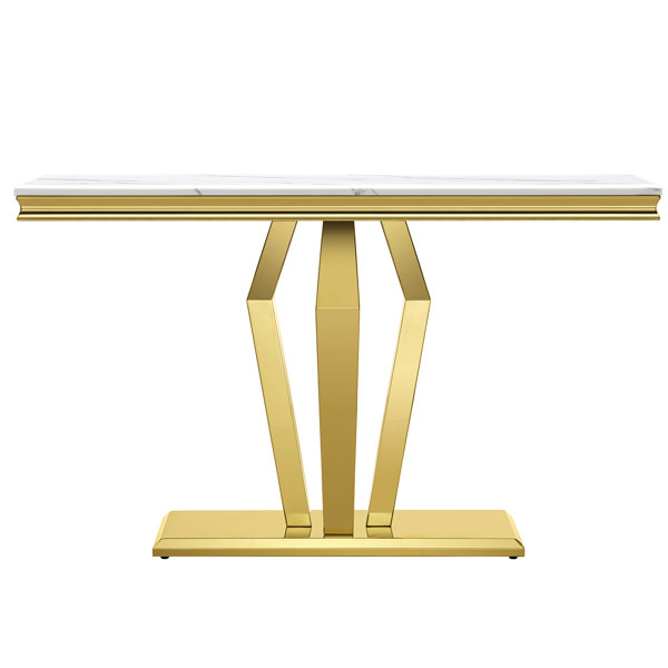 Mercer41 Temisan 16" Console Table and Stool Set | Wayfair