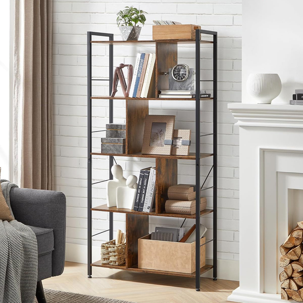 17 Stories Yanali Bookcase | Wayfair