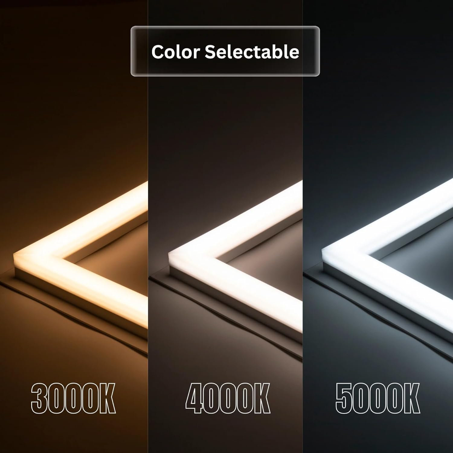 Wen Lighting Troffer T-Bar Dimmable 2 X 2' 3000K / 4000K / 5000K CCT ...
