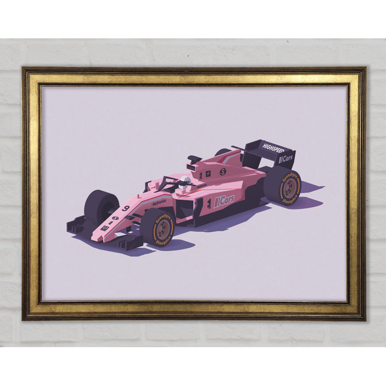 Borough Wharf Pink F1 Car - Single Picture Frame Art Prints | Wayfair.co.uk