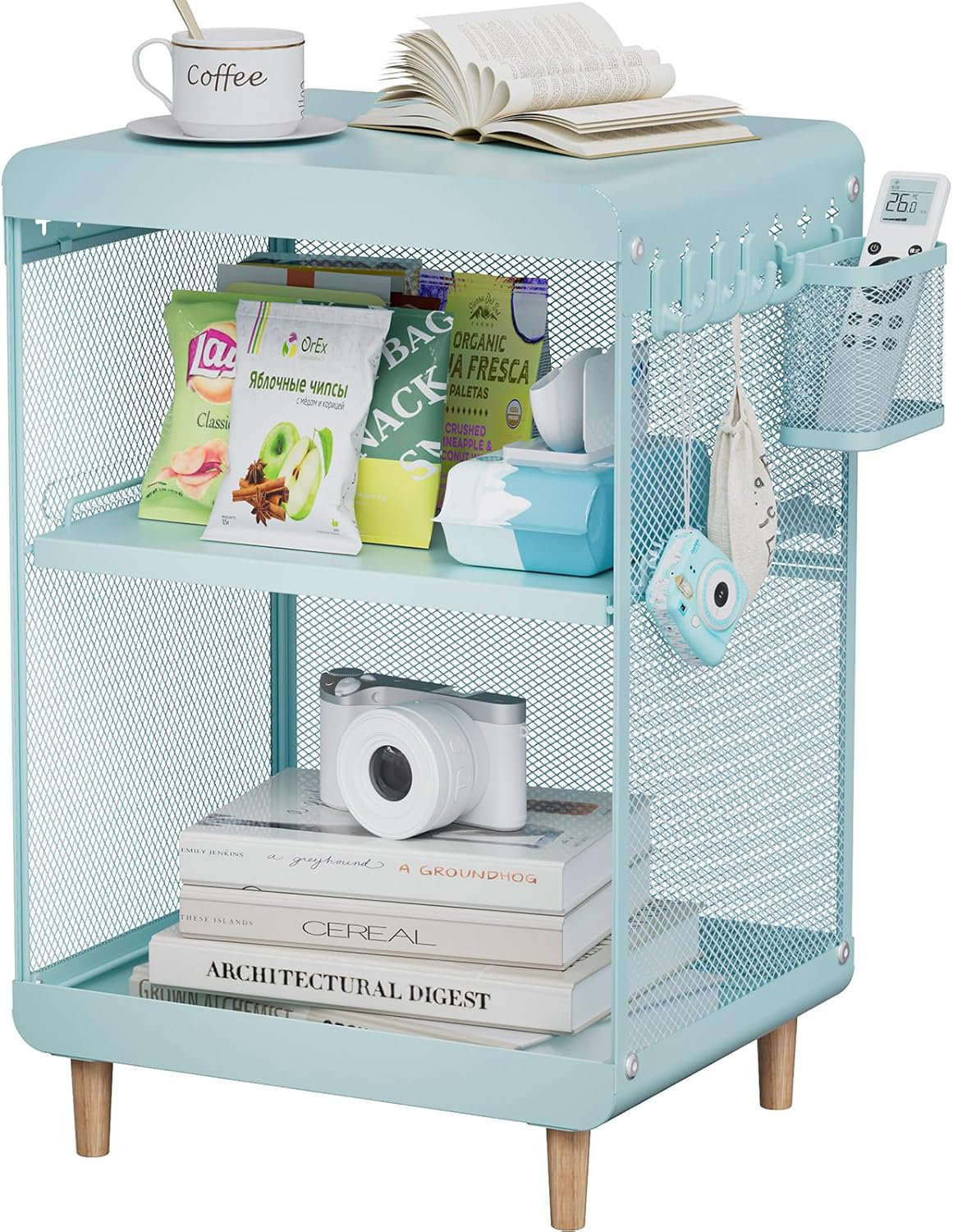17 Stories Cute Bedside Nightstand Table | Wayfair