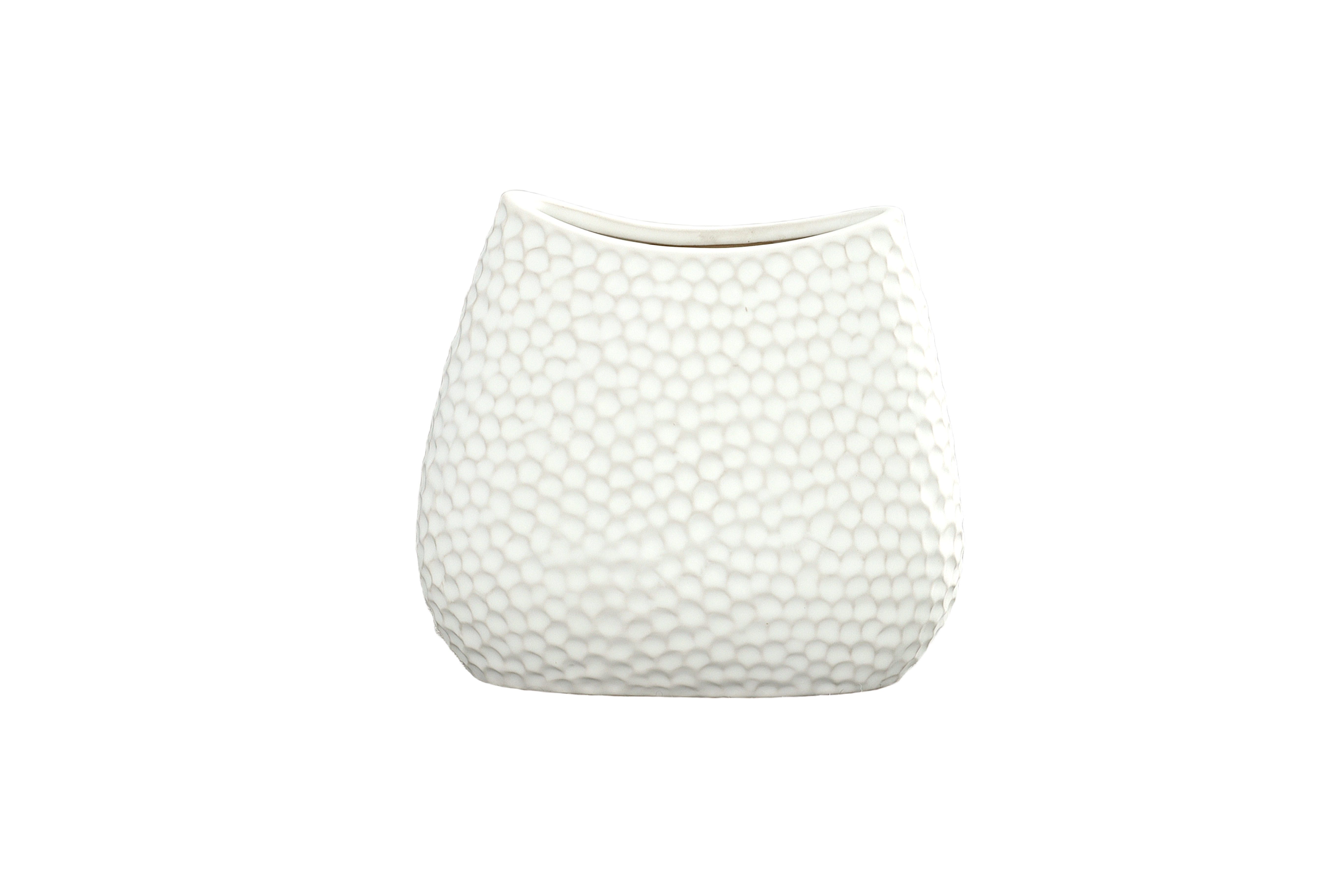 Latitude Run® Ceramic Oval Vase Matte Finish White | Wayfair