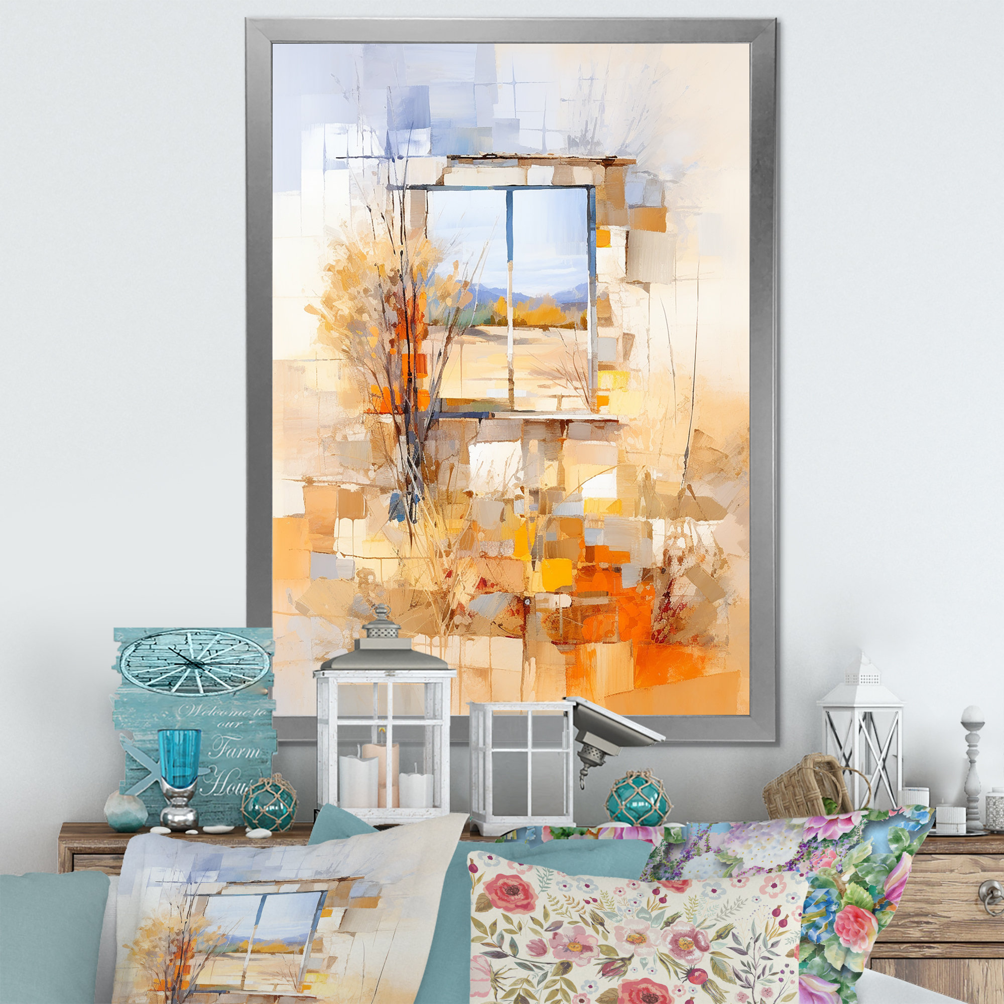 Winston Porter Yellow Blooms Farm Windows Countryside III - Farmhouse ...