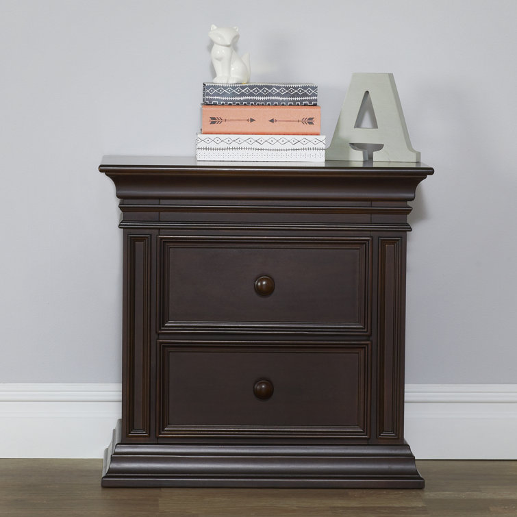 Baby Cache Vienna 2 Drawer Solid Wood Nightstand | Wayfair