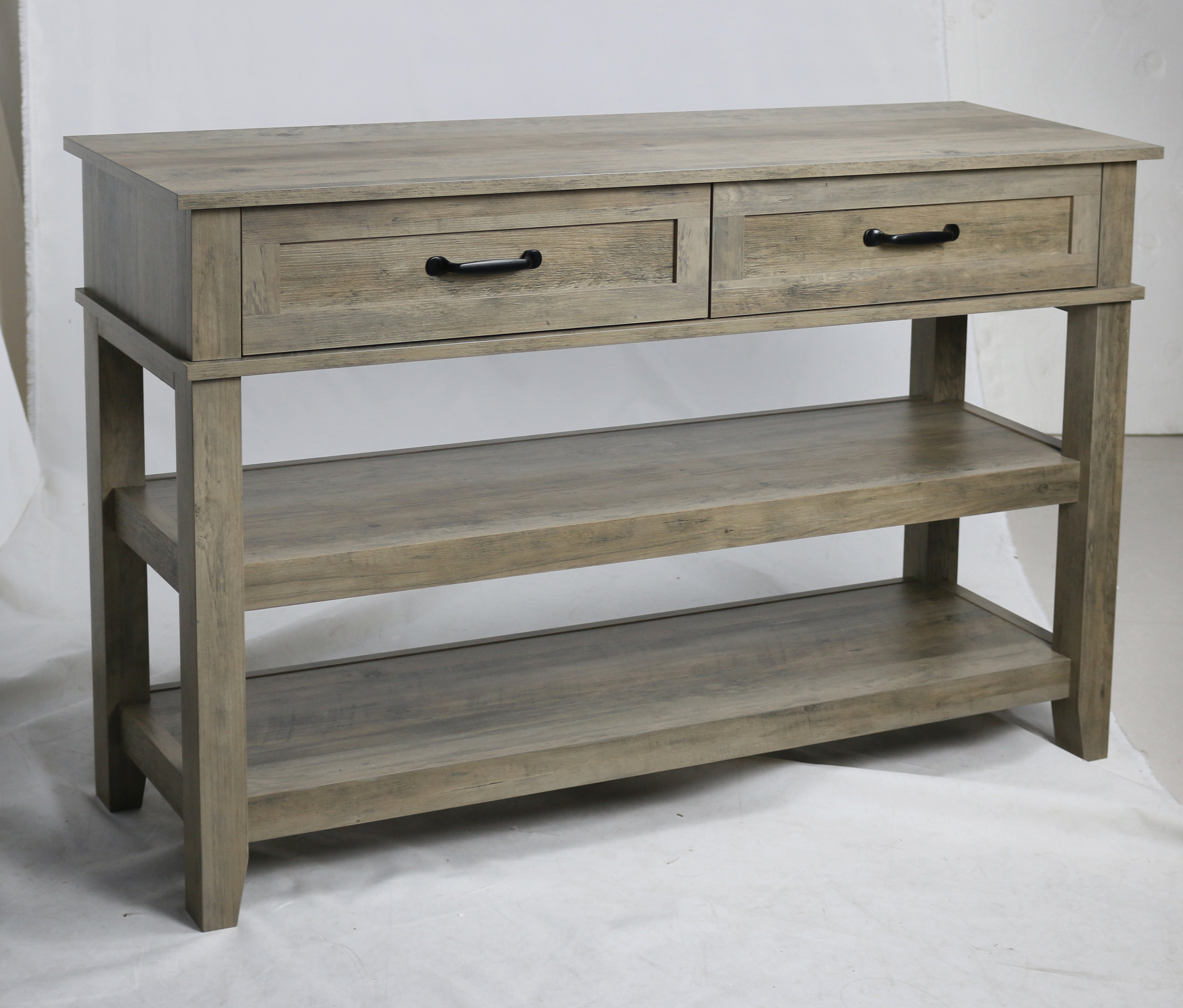 Ophelia & Co. Farmhouse Console Table, Rustic Entryway Table with 2 ...