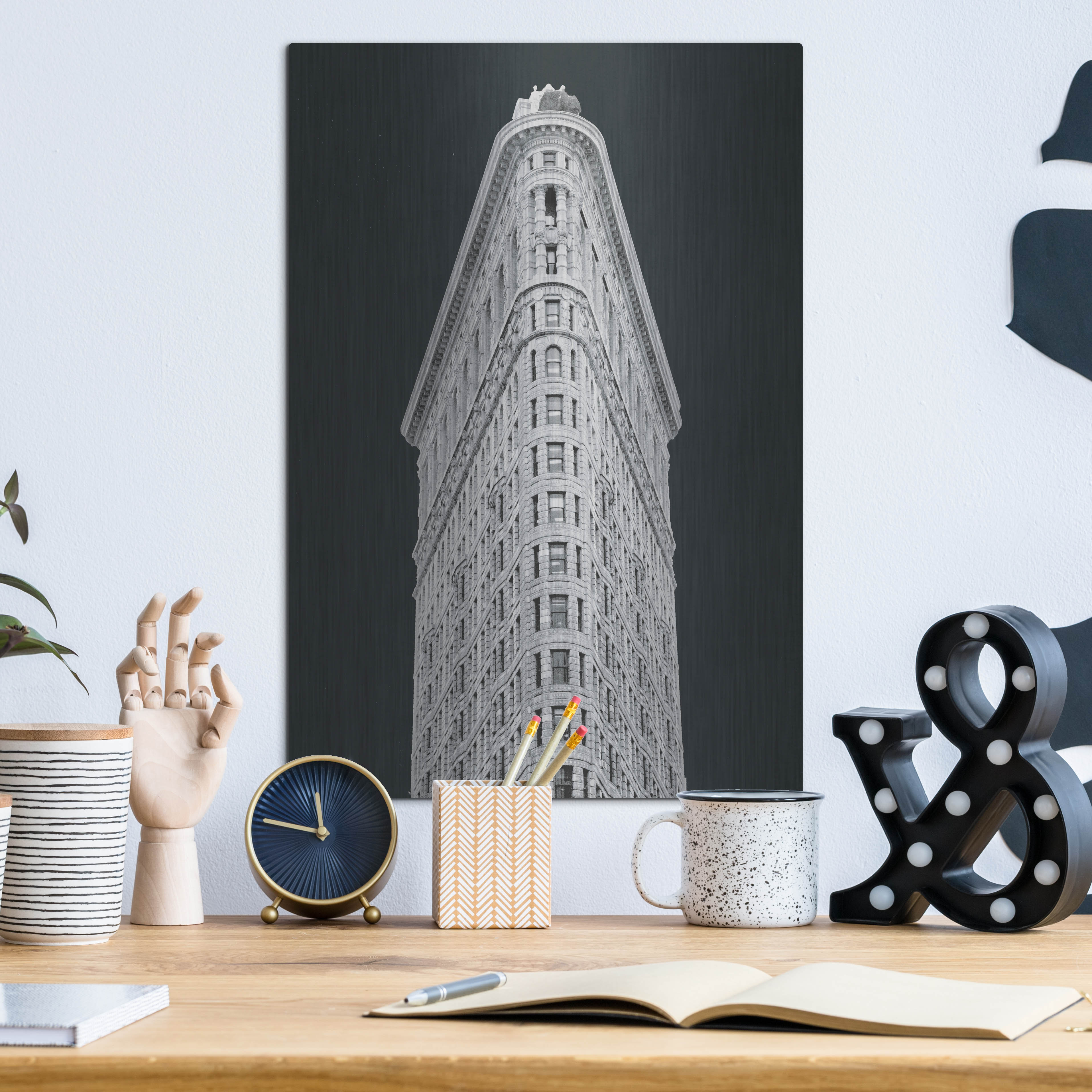 Ebern Designs 'Flatiron Building' by Wild Apple Portfolio Metal Wall ...