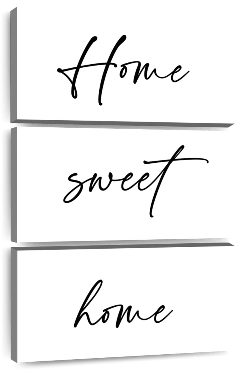 Trinx Kema Simple Home Sweet Home Wall Sign | Wayfair