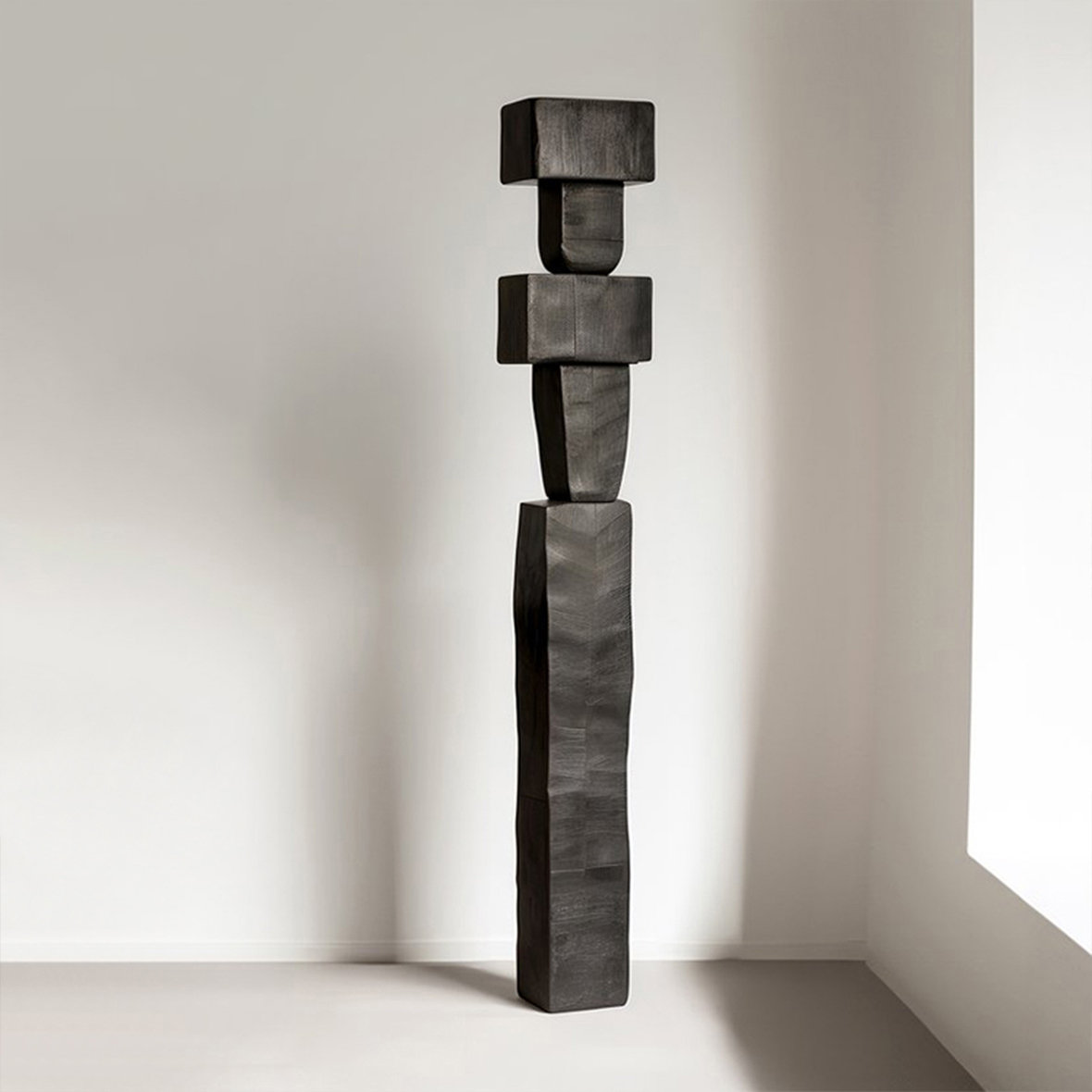 Millwood Pines Black Free Form Solid Wood Decorative Object | Wayfair