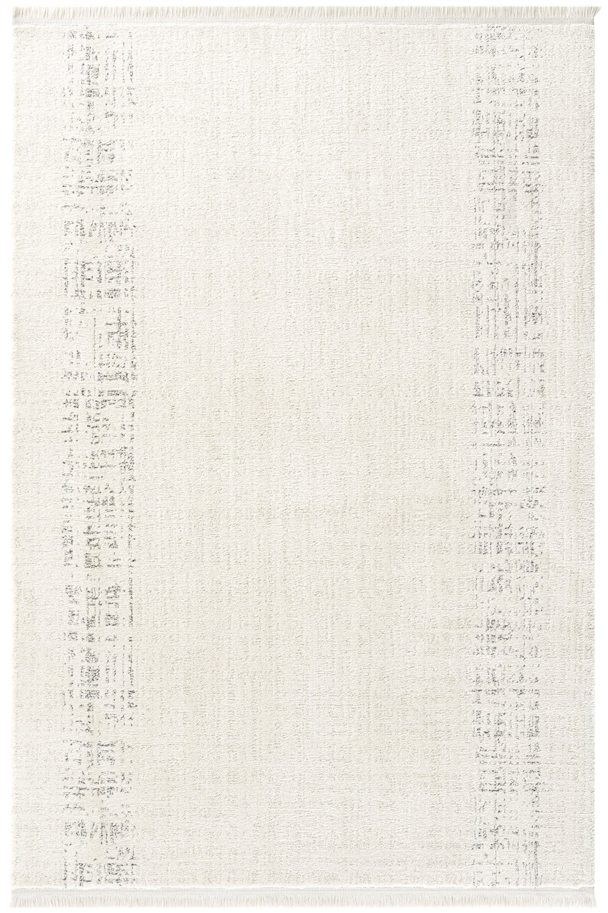 Hokku Designs Miranda Cream Soft and Shiny Textured Cut Pile Rug | Wayfair