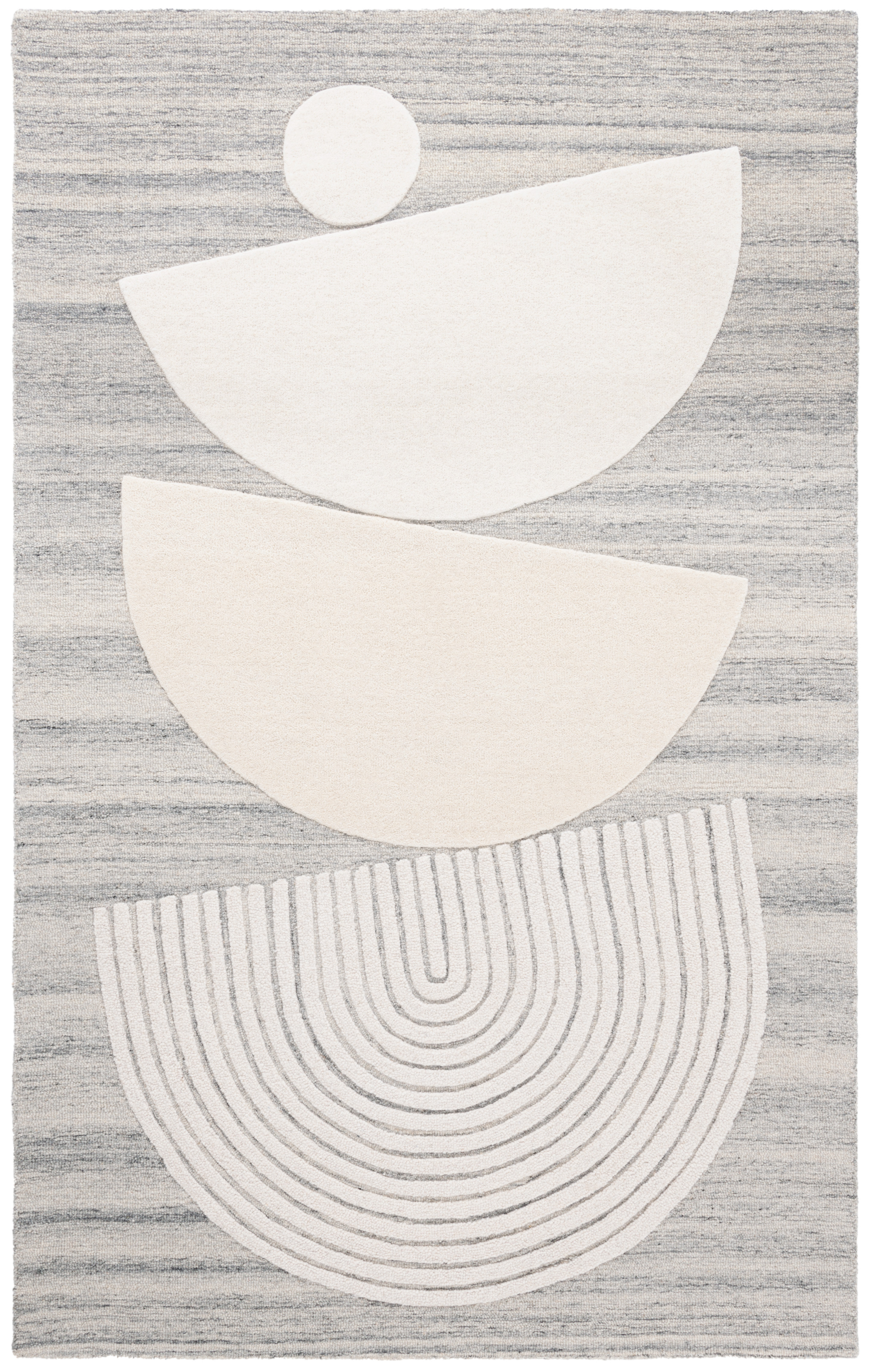 George Oliver Lecresha Ebony Hand Tufted Wool Pile Rug | Wayfair
