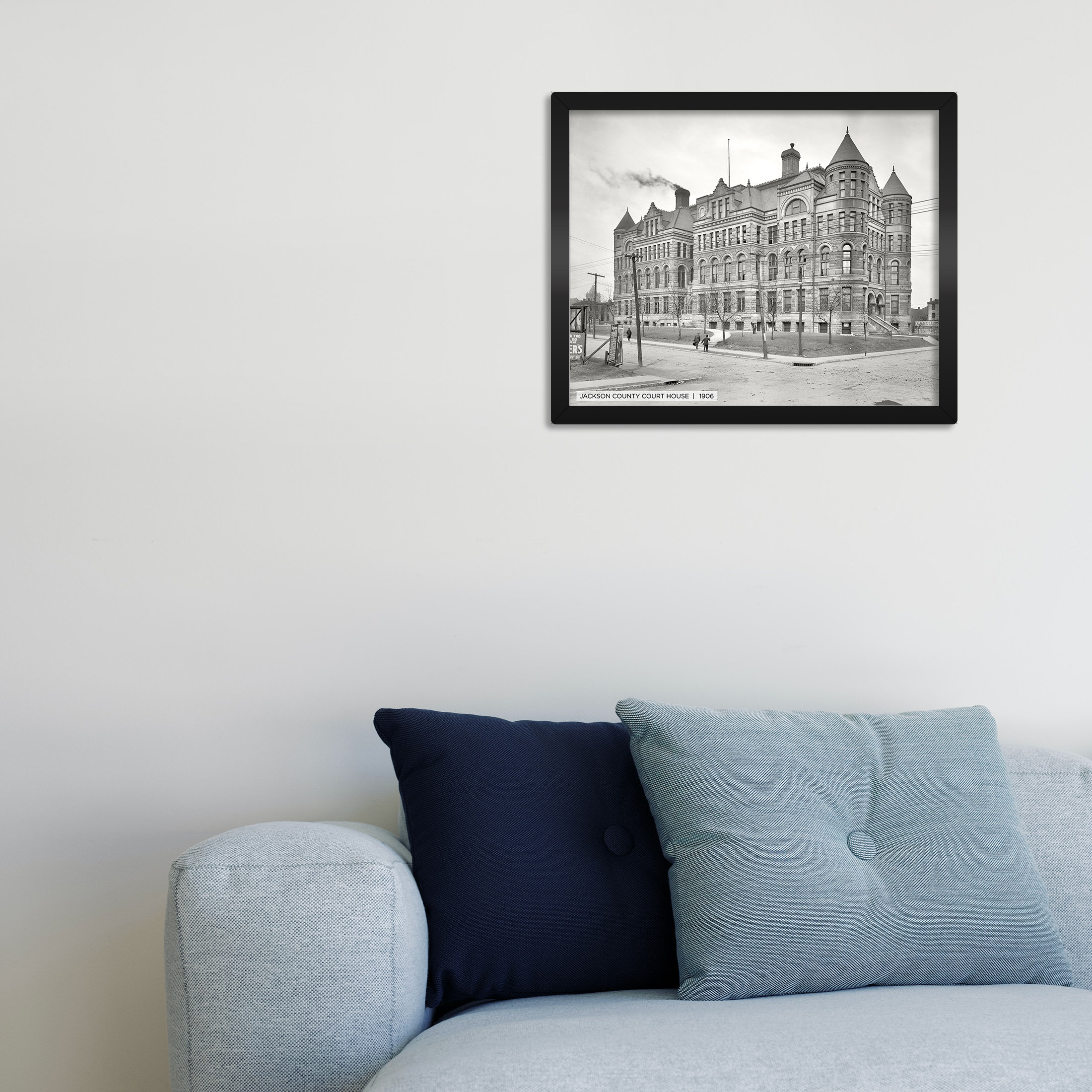 Winston Porter Kansas, Jackson County Court House 1906, Framed Canvas ...